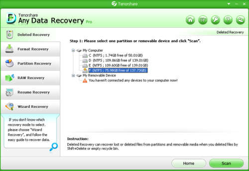 System Utilities & Maintenance - Tenorshare Any Data Recovery Downdlink ...