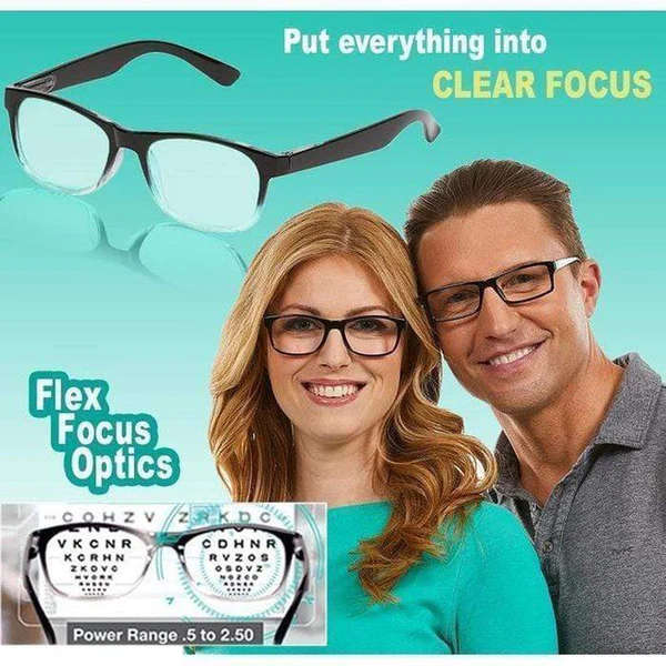 Eyewear - One Power Reader Unisex Glasses- Power from +.5 to +2.50 Auto ...