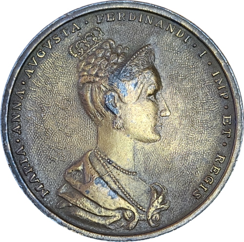 Commemorative - Prague - Coronation medal of Ferdinand 1 and Maria Anna ...