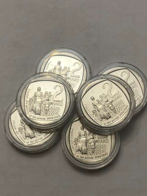 Two Rand - 2020 South Africa R2 Coin UNC.in coin capsules.(price for ...