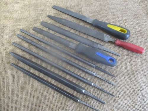 Files & Chisels - Joblot Of Usable Flat, Round, Half Round And Triangle ...