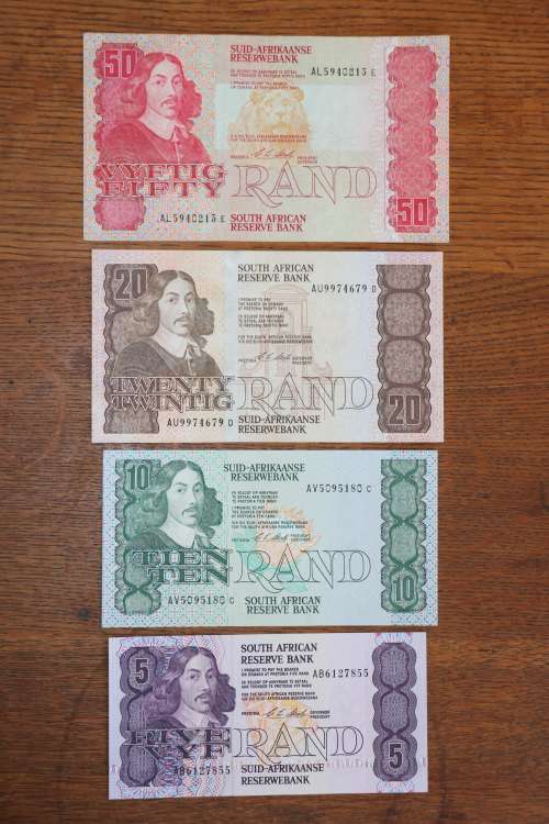 CL Stals - South Africa CL Stals Notes Set, R5 Five Rand, R10 Ten Rand ...