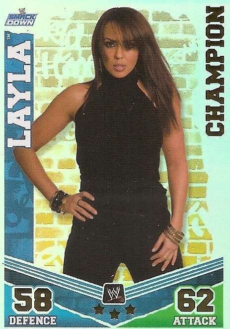 Trading Cards - LAYLA - WWE WRESTLING - `TOPPS SLAM ATTAX MAYHEM` 2012/ ...