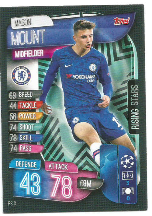 Trading Cards - MASON MOUNT - CHAMP/EUROPA LEAGUE EXTRA 2020 - "RISING ...