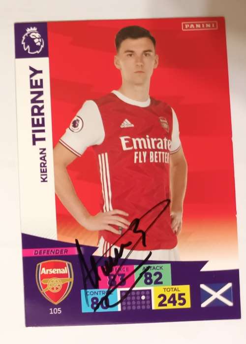 Trading Cards - KIERAN TIERNEY (Arsenal) - PANINI `EPL` 2021 ...