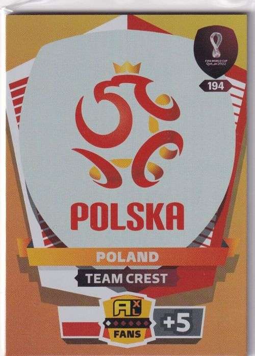 Trading Cards - POLAND - PANINI `FIFA WORLD CUP 2022` QATAR - `TEAM ...