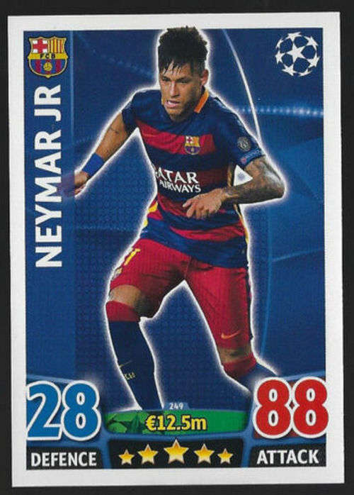 Trading Cards - NEYMAR Jr -TOPPS CHAMPIONS LEAGUE COLLECTION 2015/16 ...