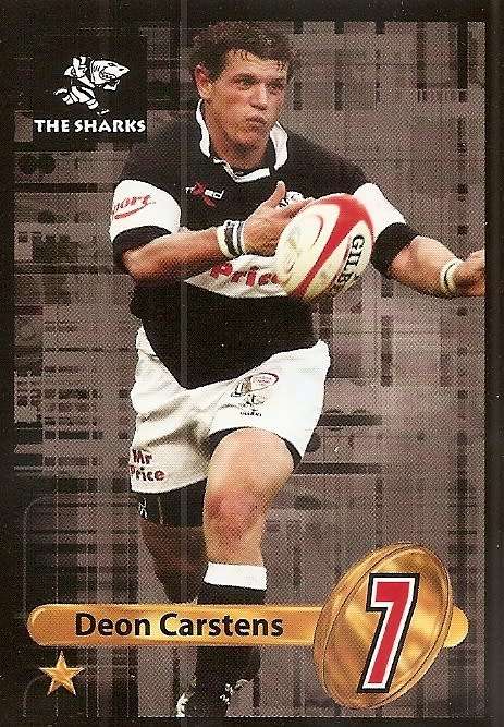 Trading Cards - DEON CARSTENS (Sharks) - BIG BALL RUGBY COLLECTION 2009 ...