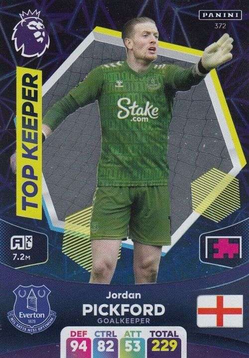 Trading Cards - JORDAN PICKFORD - PANINI English Premier League 2023/24 ...