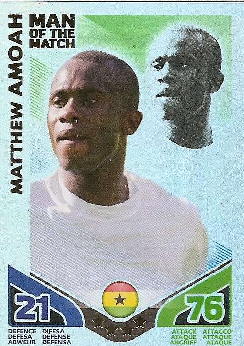 Trading Cards - MATTHEW AMOAH - TOPPS MATCH ATTAX `FIFA WORLD CUP 2010 ...