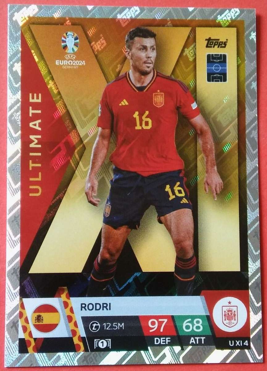 Trading Cards - RODRI - Topps `UEFA EURO 2024` Collection - `ULTIMATE ...