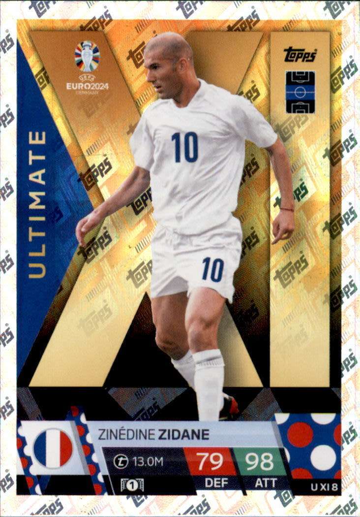 Trading Cards - ZINEDINE ZIDANE - Topps `UEFA EURO 2024` Collection ...