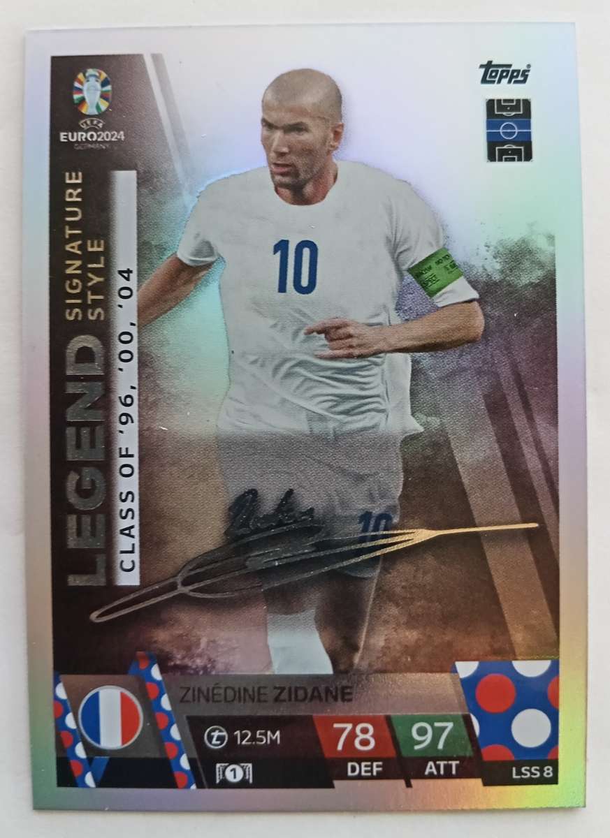 Trading Cards - ZINEDINE ZIDANE - Topps `UEFA EURO 2024` Collection ...