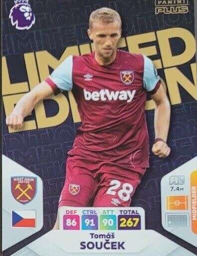 Trading Cards - TOMAS SOUCEK - PANINI English Premier League PLUS 2024 ...