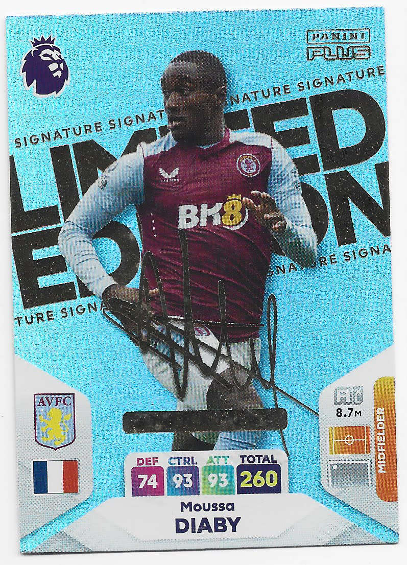 Trading Cards - MOUSSA DIABY - PANINI English Premier League PLUS 2024 ...