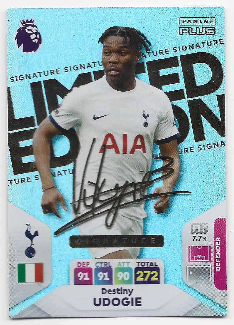 Trading Cards - DESTINY UDOGIE - PANINI English Premier League PLUS ...