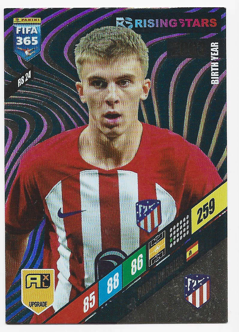 Trading Cards - PABLO BARRIOS - PANINI `FIFA 365 COLLECTION` UPD. 2024 ...