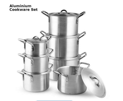 Cookware & Utensils - 14 pcs Aluminum cooking pot set. for sale in ...