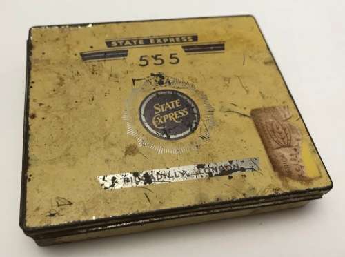Smoking Accessories - 1950`S `STATE EXPRESS 555` CIGARETTES LITHO TIN ...