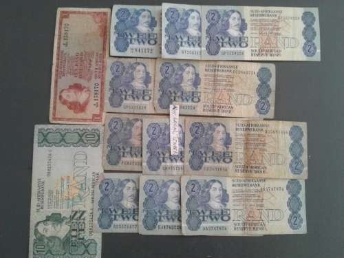 GPC de Kock - 13 OLD VAN RIEBEECK RSA BANKNOTES.BID 1 TAKING 13. was ...
