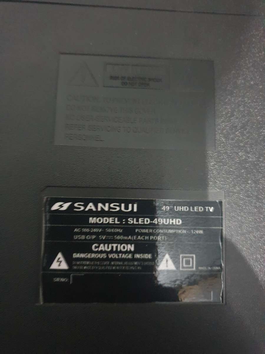 Televisions - 4K SANSUI SLED 49UHD TV was sold for 2,600.00 on 12 Jun ...