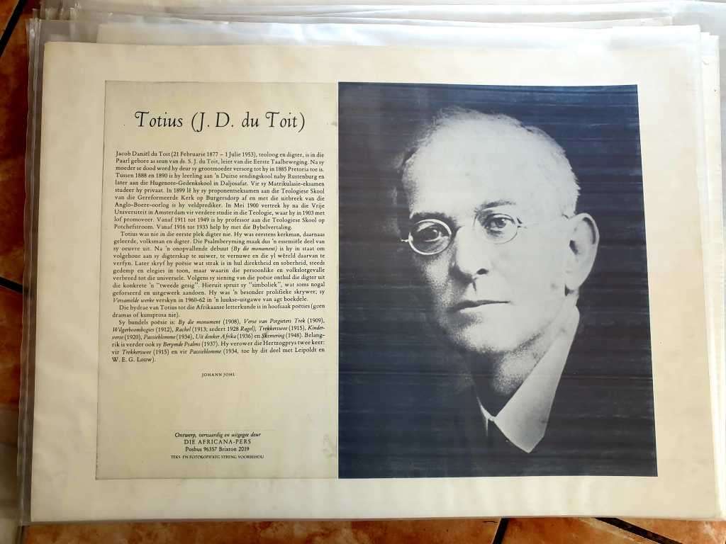 Other Africana - FAMOUS SOUTH AFRICAN WRITER/ POET CARTON DISPLAY A3 ...