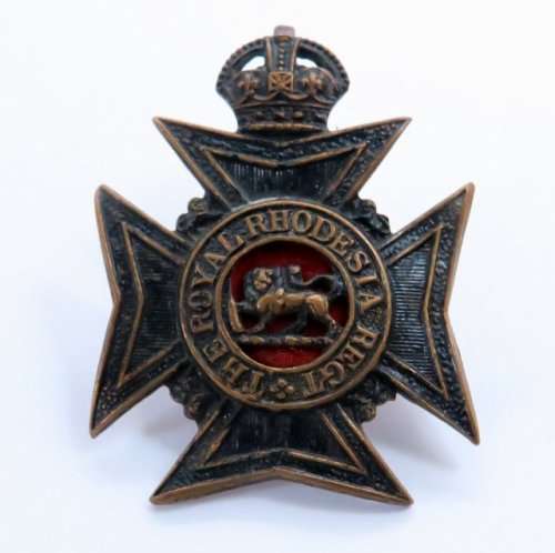 Rhodesia - Royal Rhodesian Reg Cap Badge Kings Crown. was sold for R79 ...
