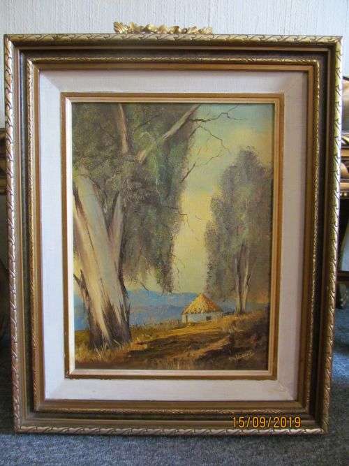 Paintings - REG LAMONT !! Superbly Framed Vintage South African Oil on ...