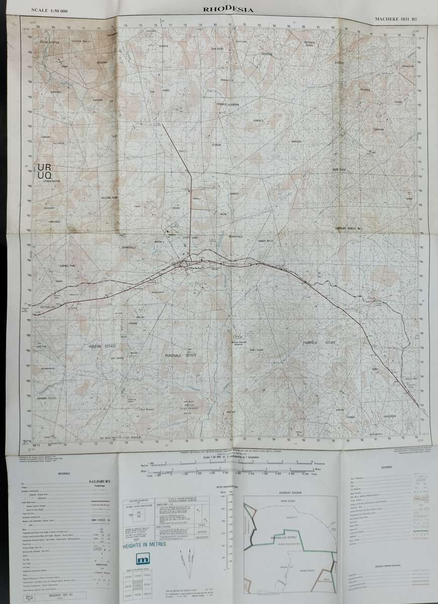 Maps - Vintage Rhodesia (Macheke) map - 1971 was listed for R265.00 on ...