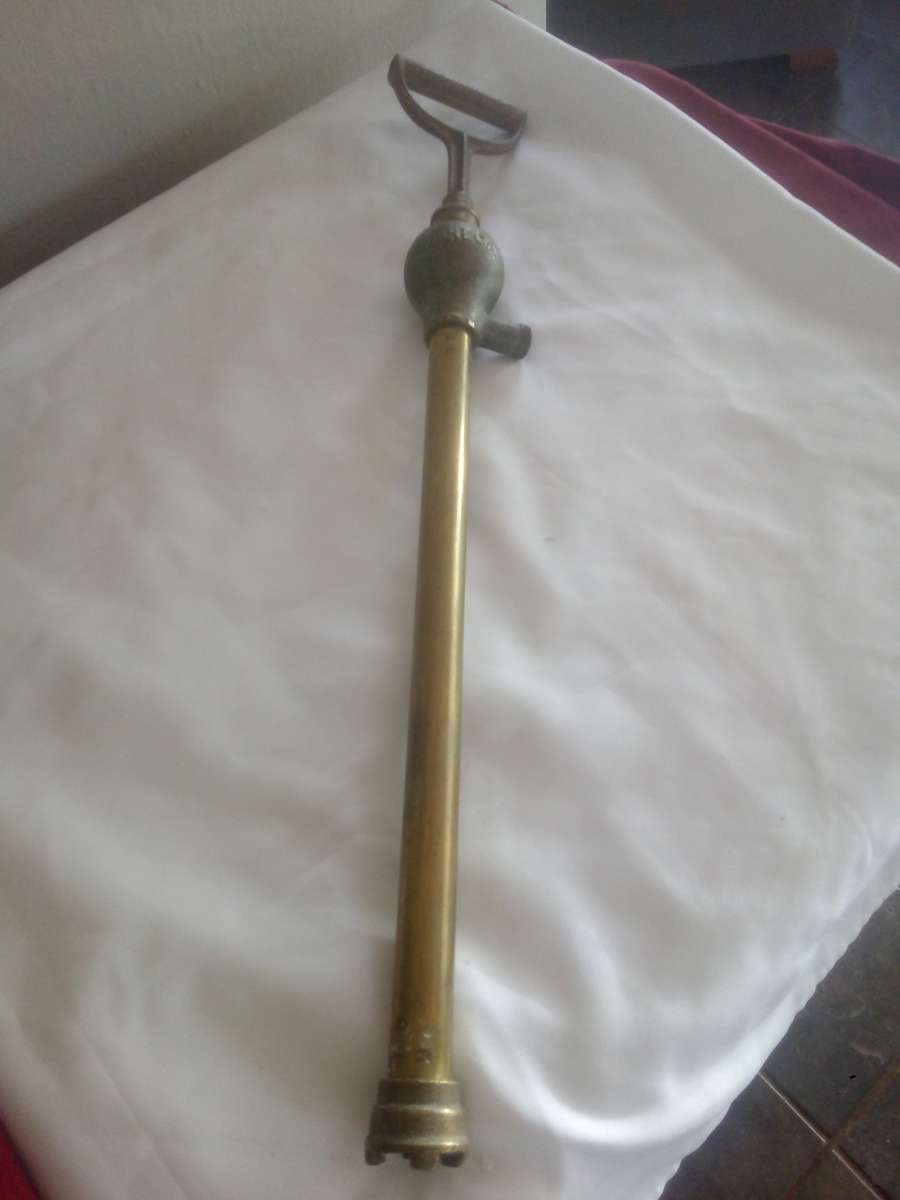 Brass - Antique REGA Brass & Copper Hand Paraffin Pump was sold for ...