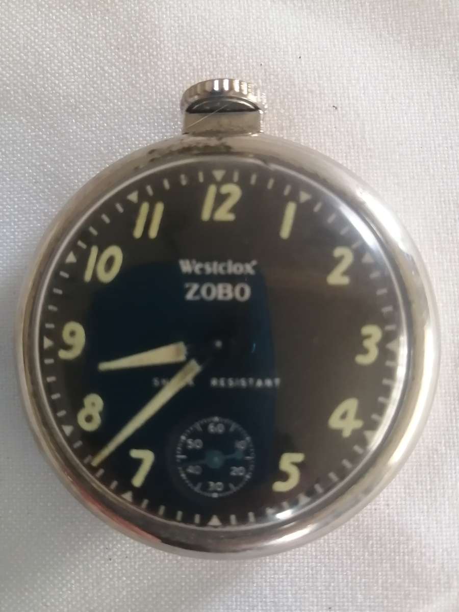 Pocket Watches - Westclox ZOBO Shock Resistant Fob Watch for sale in ...