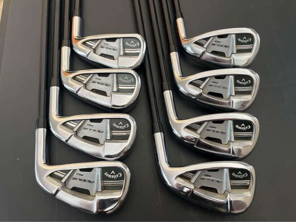 Irons & Hybrids - Callaway Rogue Pro irons 4-AW Recoil Graphite Stiff ...