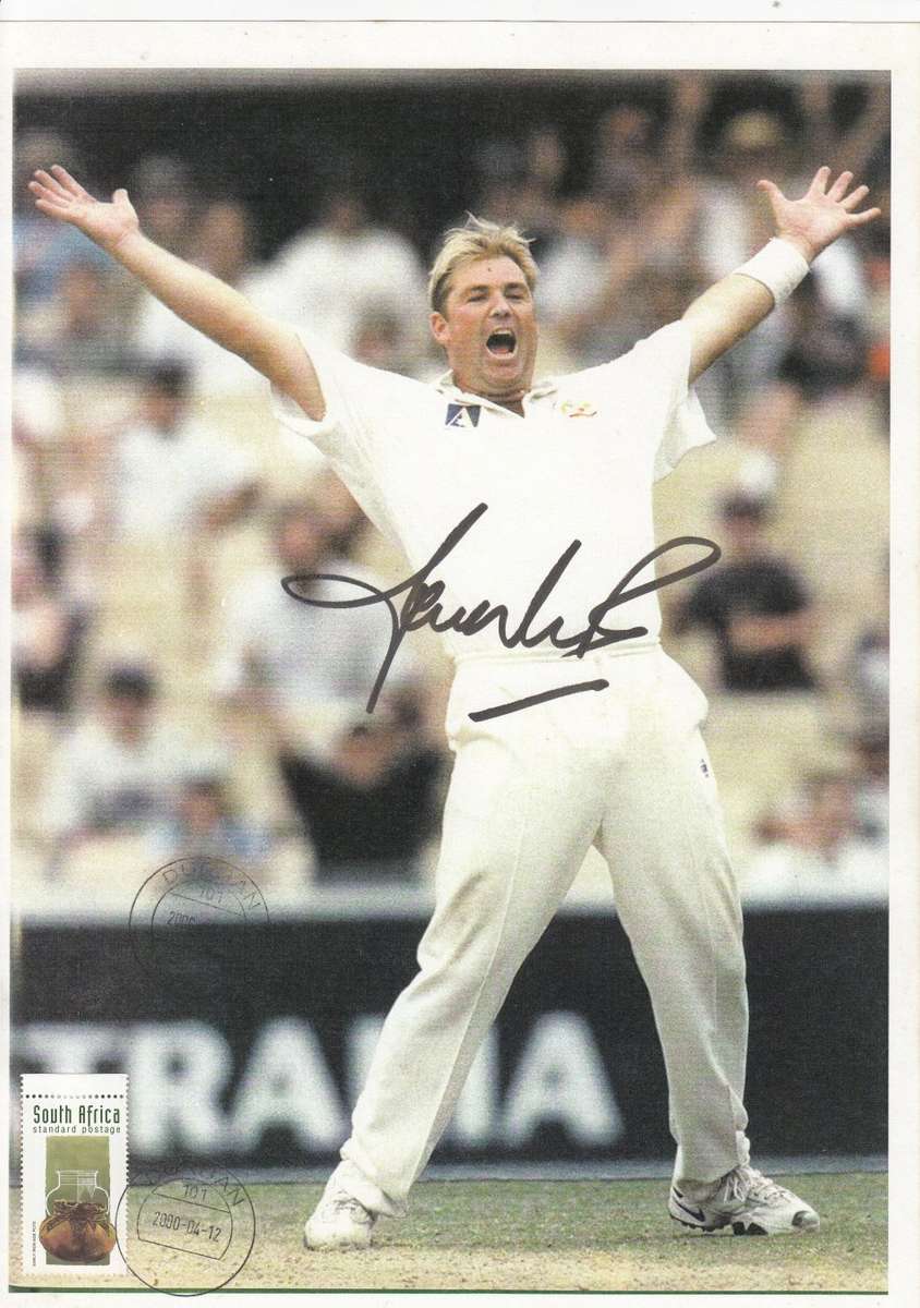 Autographed - SCARCE A4 SIZE PICTURE SIGNED BY SHANE WARNE-GENUINE ...