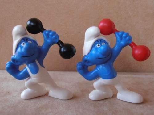 Classic Toys - ***FAKE SMURFS*** 2x Hefty Smurfs, very collectible ...