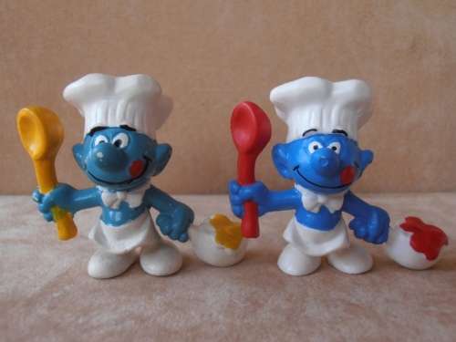 Classic Toys - ***FAKE SMURFS*** 2x Cook Smurfs, very collectible ...