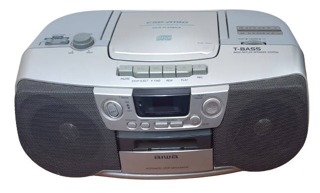 CD & Cassette Players - Aiwa CSD-A190 Portable Radio Cassette & CD ...