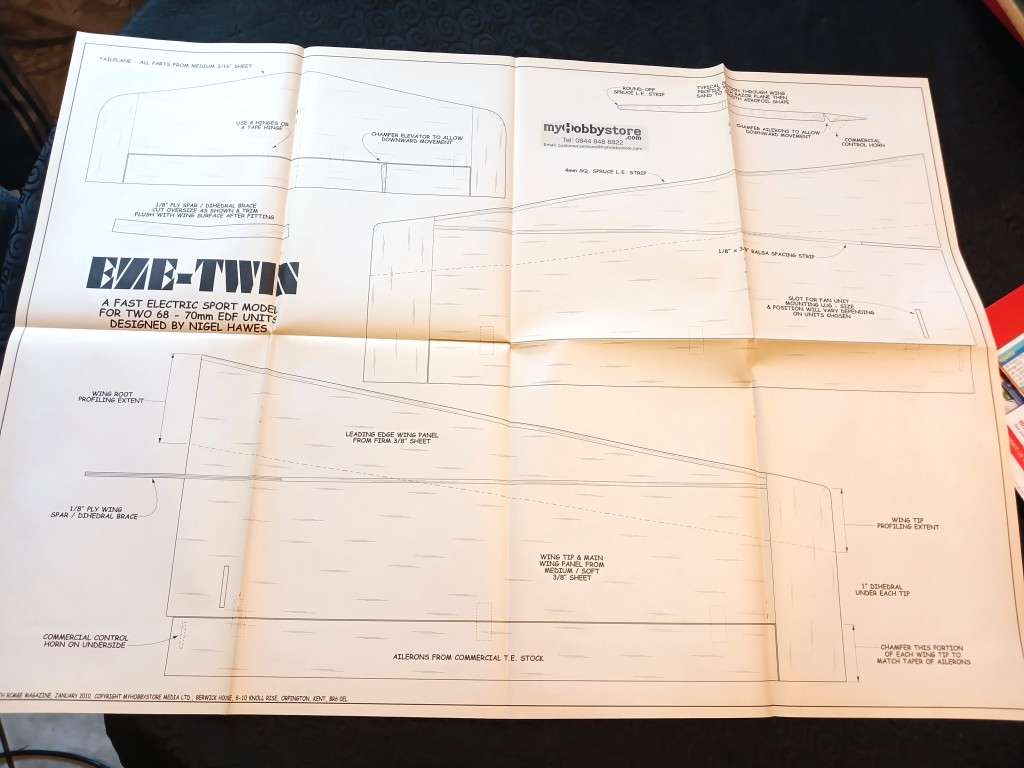 Aircraft & Spacecraft - Eze-Twin designed by Nigel Hawes: Plan ...