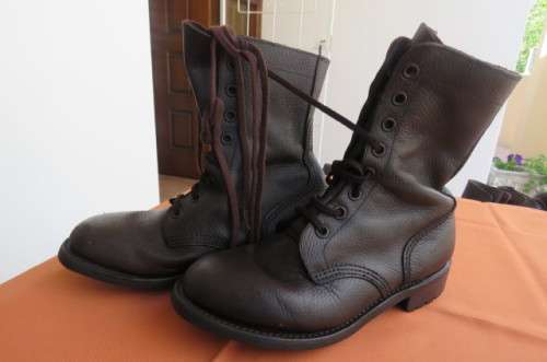Uniforms - Pair of SADF brown genuine leather army boots in size 5.5 ...
