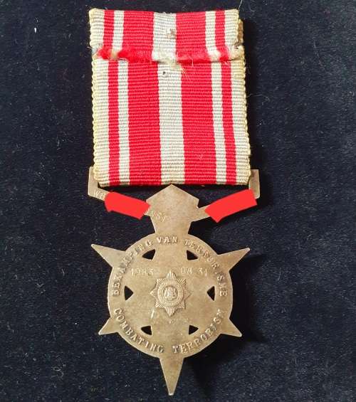 SADF & SANDF - 1983 KOEVOET BEKAMPING VAN TERRORISME FULL SIZE MEDAL ...