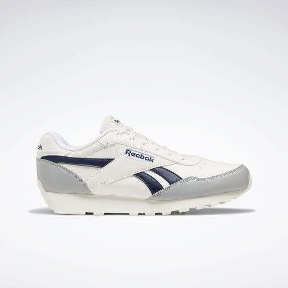 Sneakers - Reebok Men`s Rewind Run Chalk/ Vector Navy/ Pure Grey 3 ...
