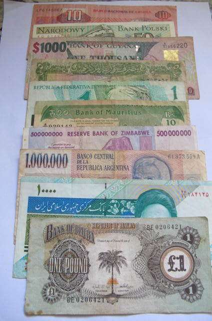 Collections & Lots - BANKNOTES - LOT OF 10 DIFFERENT INTERNATIONAL BANK ...