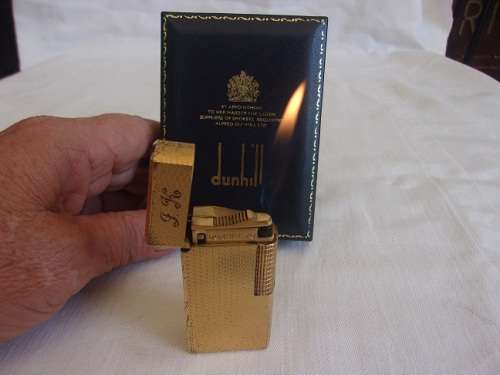 Smoking Accessories - Vintage Dunhill Model 70 gold plated lighter in ...