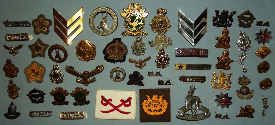 South African Army - Collection of 55 South African Military Badges was ...
