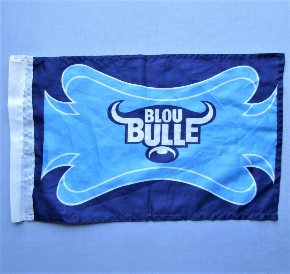 Supporters Gear & Collectibles - Old Blou Bulle Rugby Flag was sold for ...