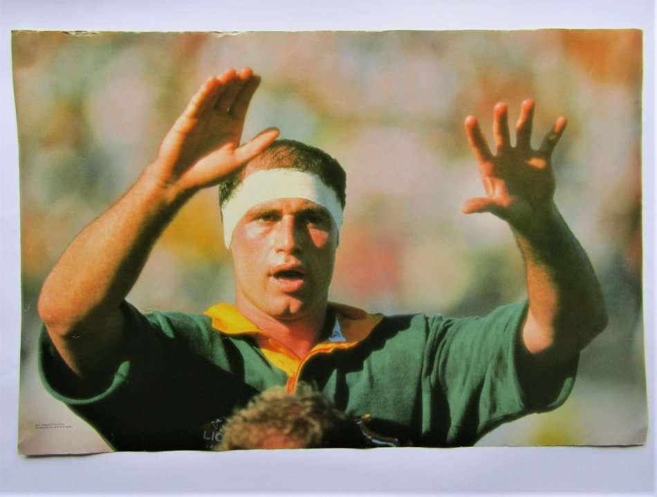 Sporting Memorabilia - Old Springbok Rugby Player Poster was listed for ...