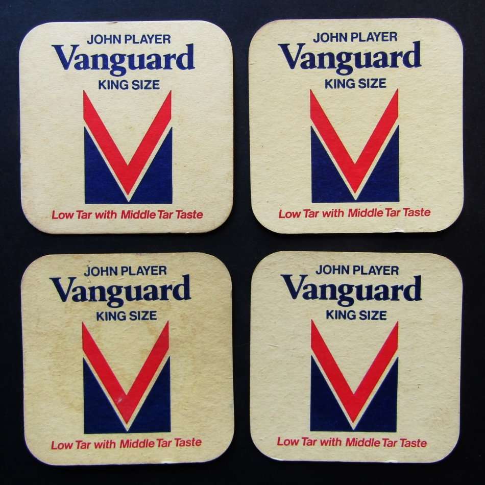 Road - 4 Old John Player Vanguard Cigarette Bar Coasters was listed for ...