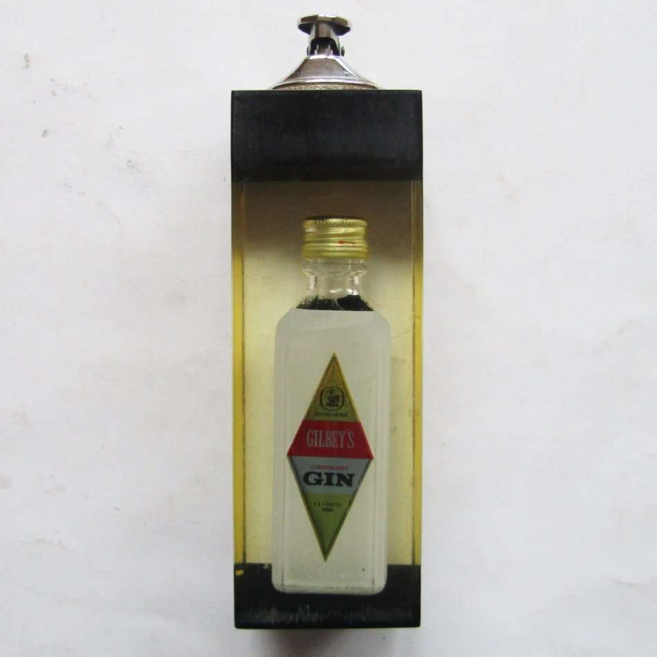 Smoking Accessories - Old Gilbey`s Gin Table Lighter for sale in ...