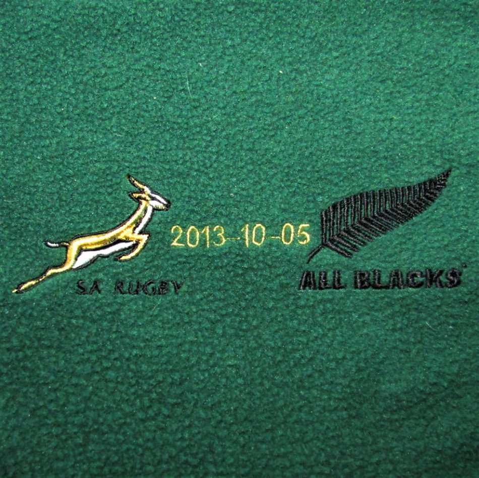 Sporting Memorabilia - 2013 Springboks vs All Blacks Rugby Neck Scarf ...
