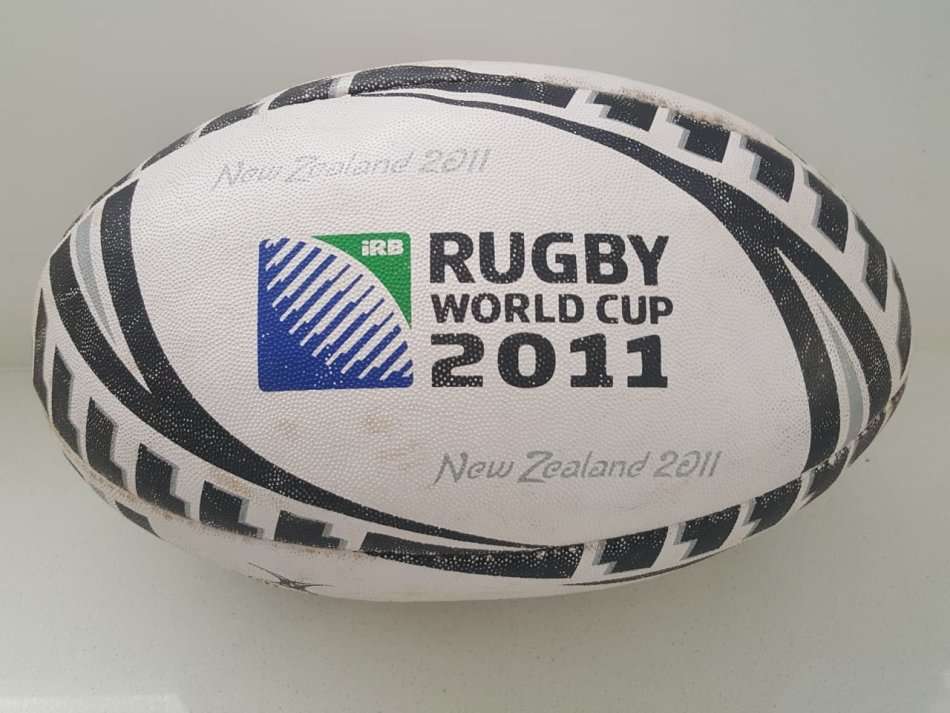 Sporting Memorabilia - 2011 New Zealand World Cup Rugby Ball was sold ...