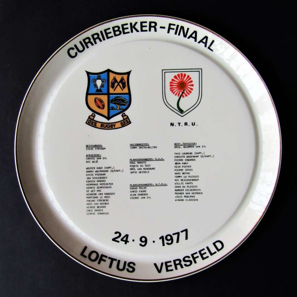 Sporting Memorabilia - 1977 Currie Cup Final - Vrystaat vs Noord ...